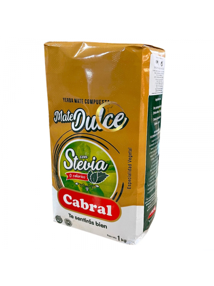 Yerba Mate CABRAL DULCE C/STEVIA1 kg.