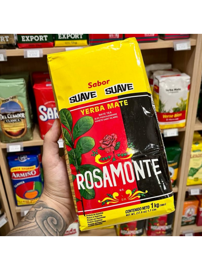 Yerba Mate Rosamonte SUAVE 1 kg.